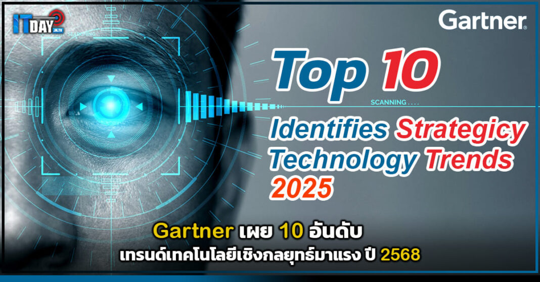 Gartner เผย 10 อันดับ เทรนด์เทคโนโลยีเชิงกลยุทธ์มาแรง ปี 2568